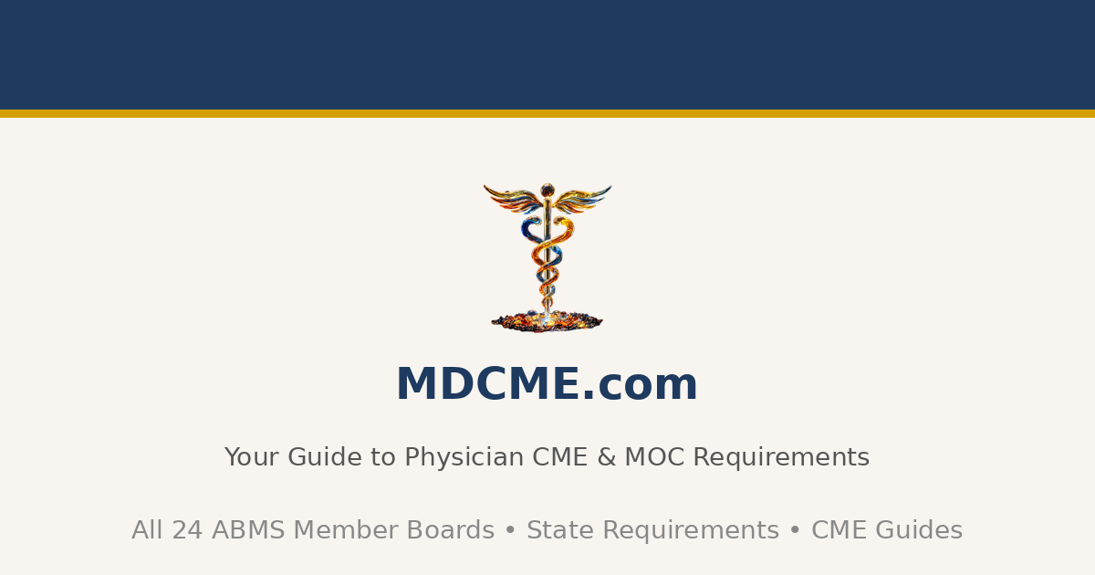 Florida Physician & PA CME Requirements | MDCME.com